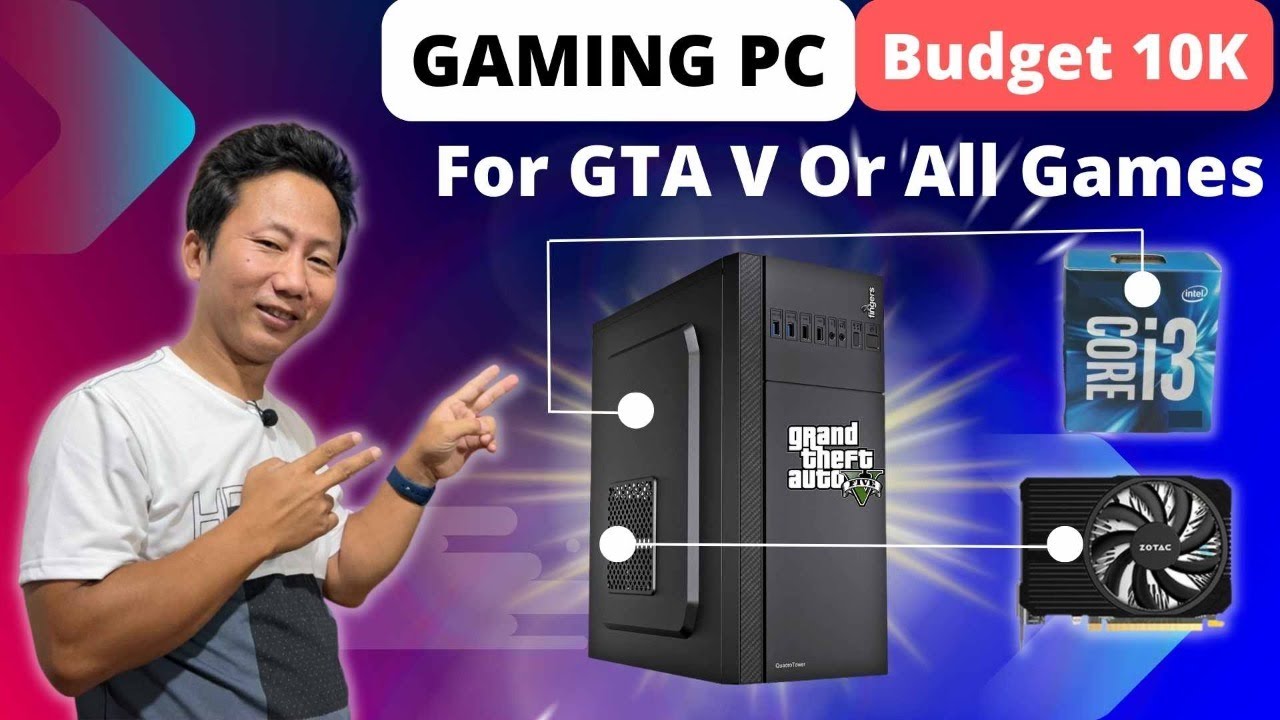 Gaming PC Build Budget 10K Rs10000 for GTA V or All Games - YouTube