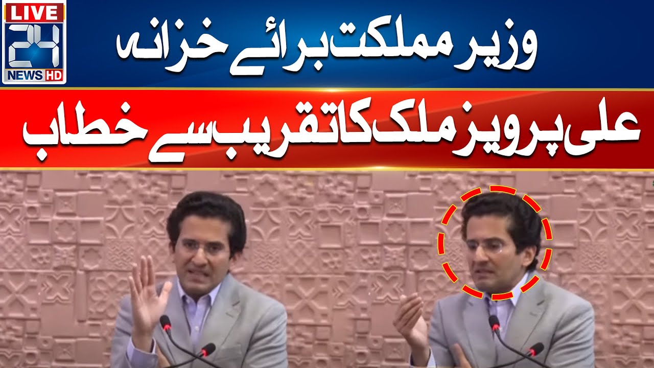 Minister of State for Finance Ali Pervaiz Malik Address Ceremony | 24 ...