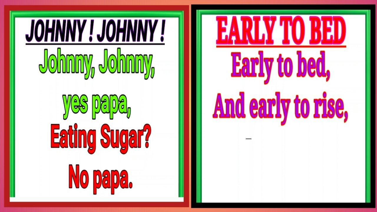 Johnny Johnny Poem Rhymes | जौनी जौनी | Johny Johny Yes papa Song for ...