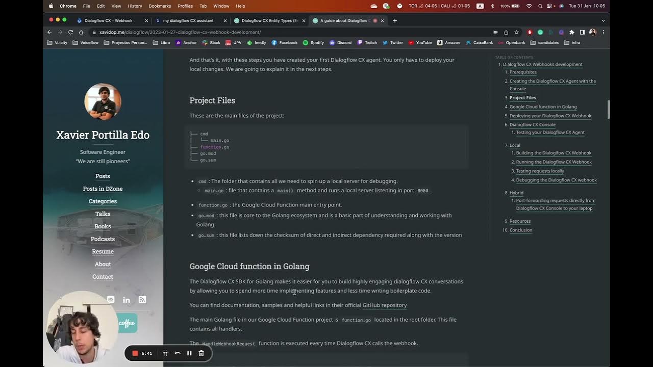 Dialogflow CX Webhooks - YouTube