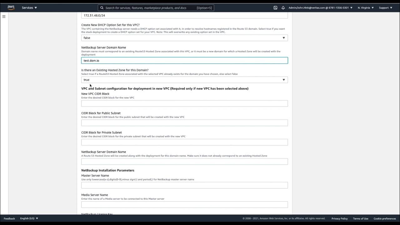 Deploying NetBackup 9 from the AWS Marketplace - YouTube