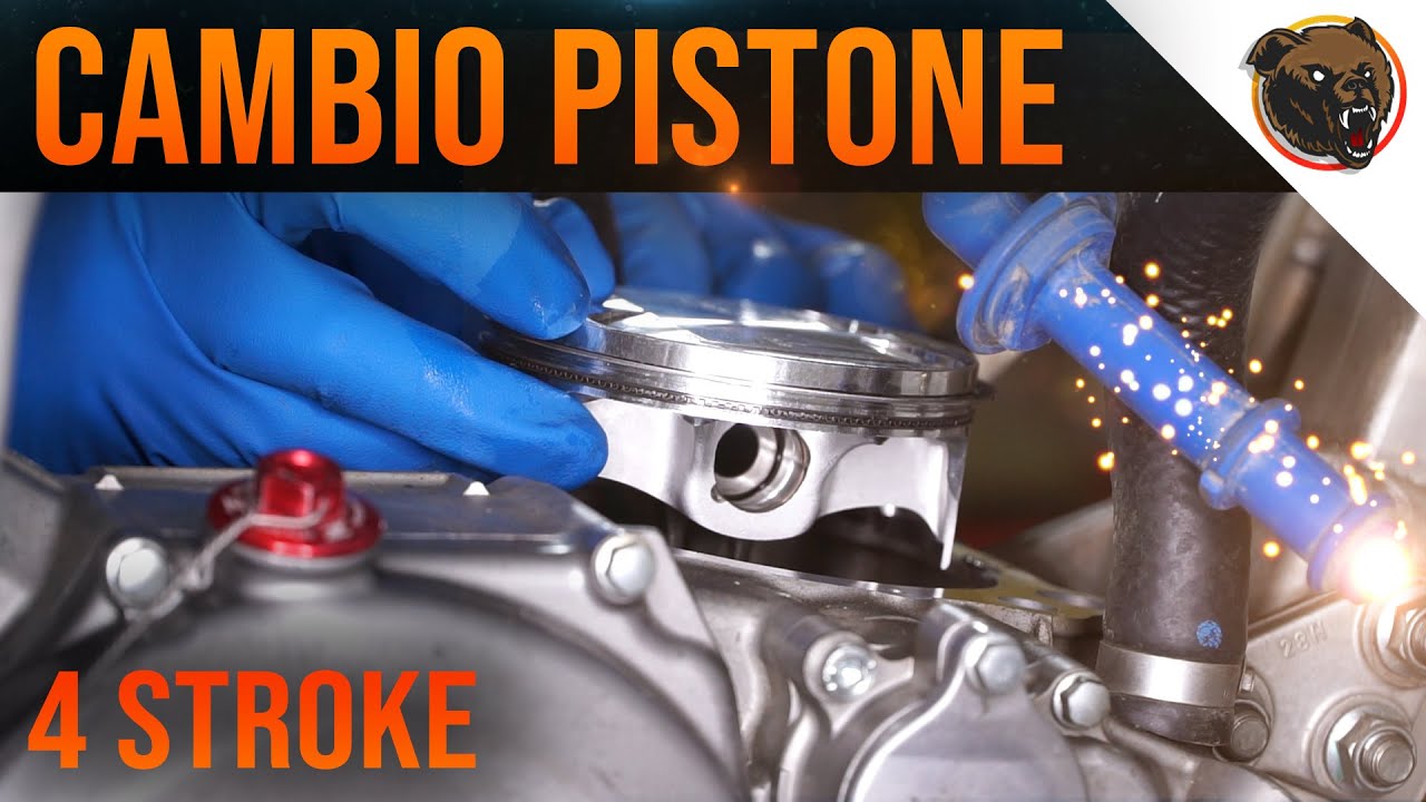 COME CAMBIARE IL PISTONE IN UN MOTORE 4 TEMPI - YouTube