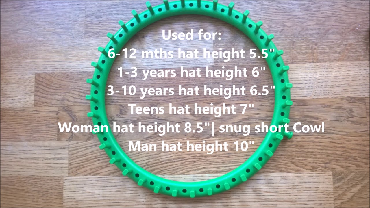 Round Loom Sizing for projects - using looms from Knit UK ( not ...