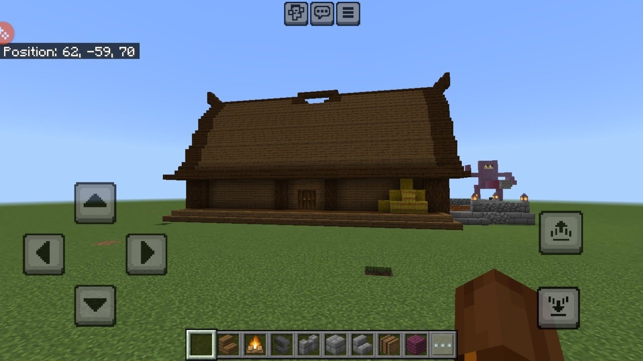 minecraft viking longhouse, "the wanderers den" - YouTube