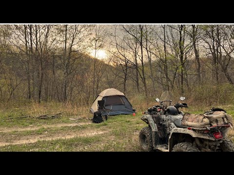 Mountaintop ATV Tent Camping-Remote West Virginia-Just me and the ...