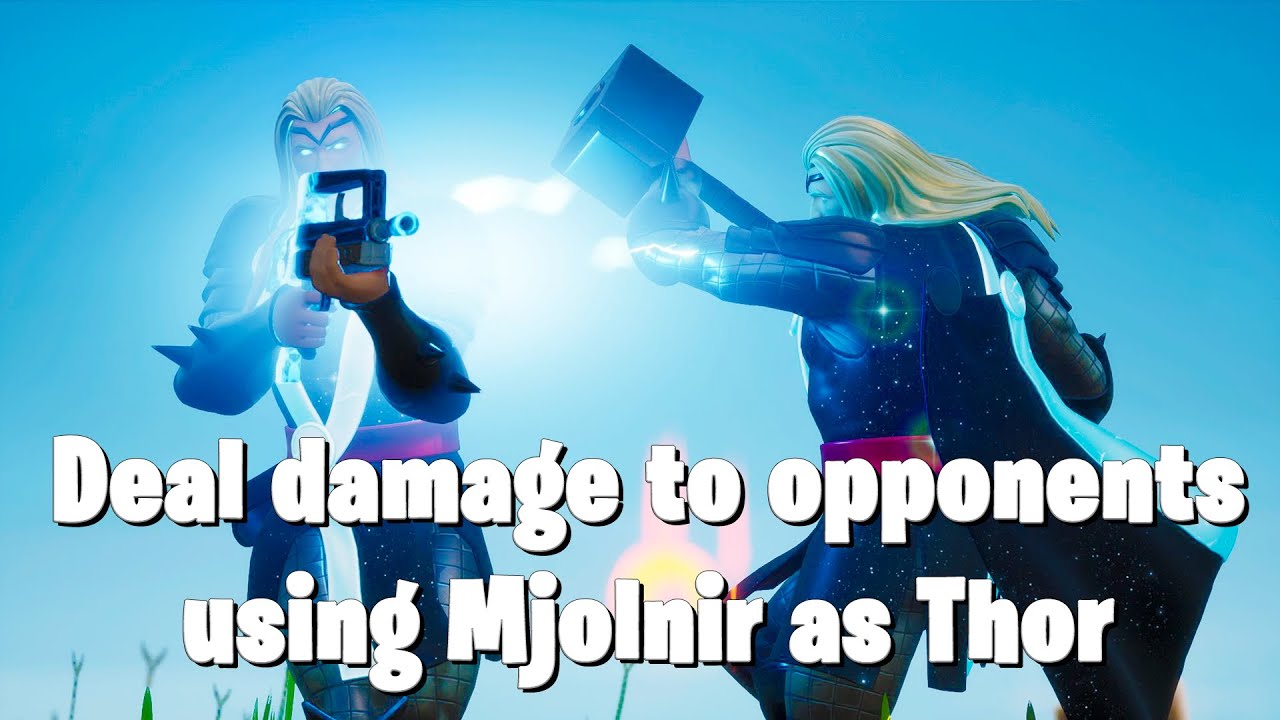Deal damage to opponents using Mjolnir as Thor - Fortnite Challenge ...
