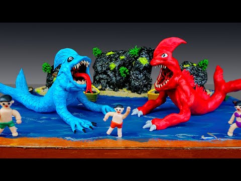 😱 Making Evolution Bloop Monster Battle The Red Bluster With Clay ...