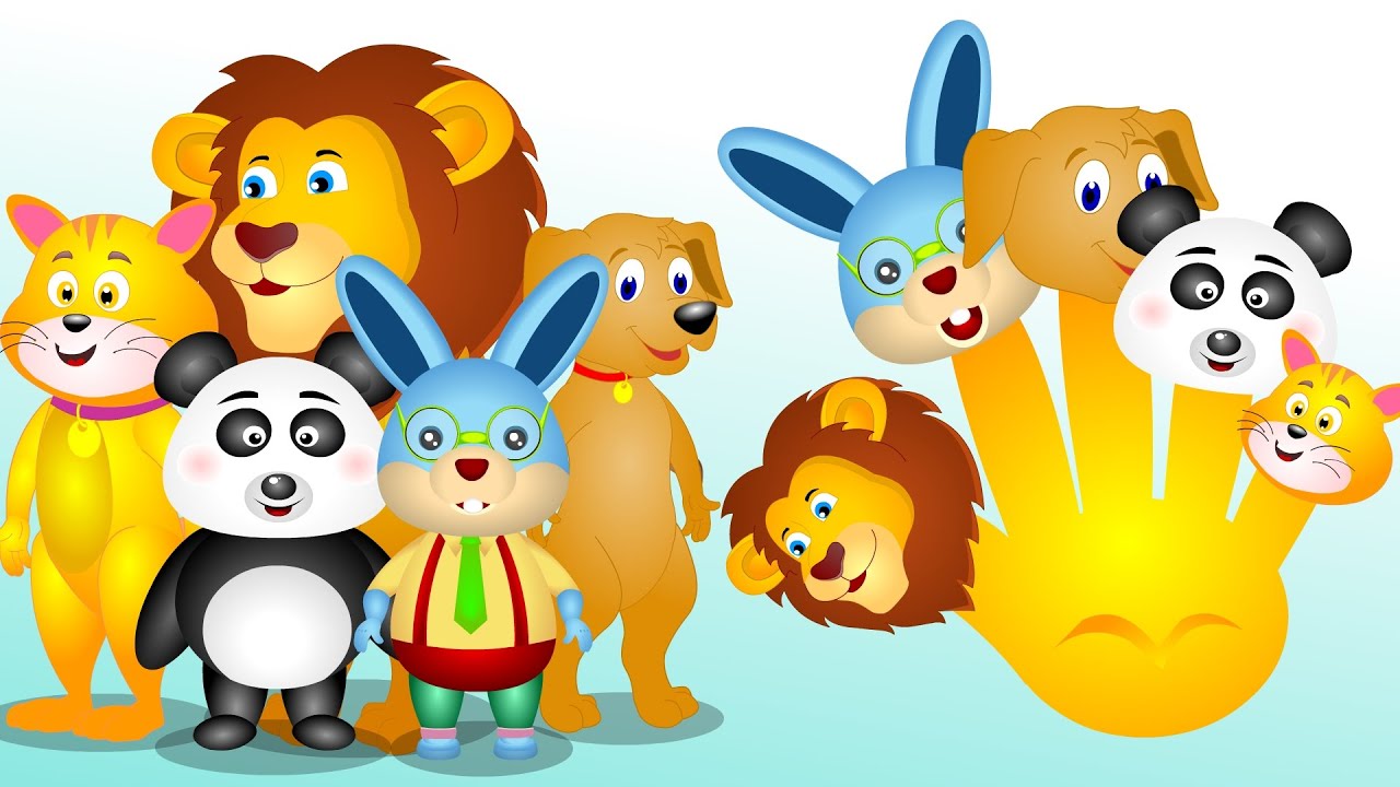 Finger family _ Animal finger family _ finger family songs - YouTube