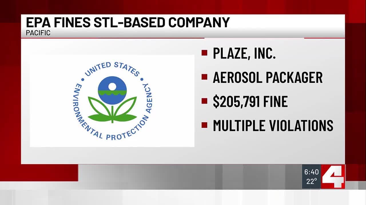 EPA fines St. Louis-based company - YouTube