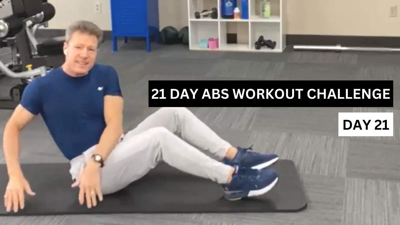 Using your legs to create resistance to help tone the Abs | 21 Day Abs ...