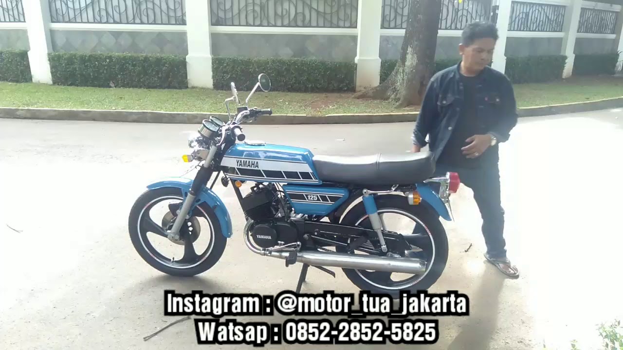 DIJUAL Yamaha RX125 Twin 1975 Blue (SOLD) - YouTube