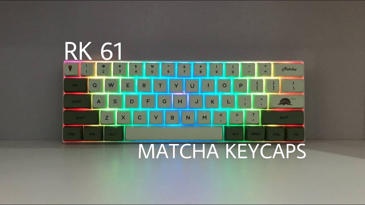 Upgrading my RK61 with Matcha keycaps - YouTube