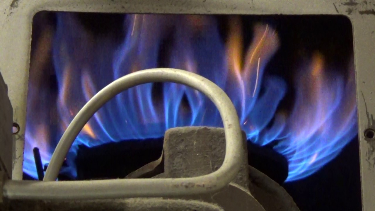 Pt5 furnace burner fire up best part! - YouTube