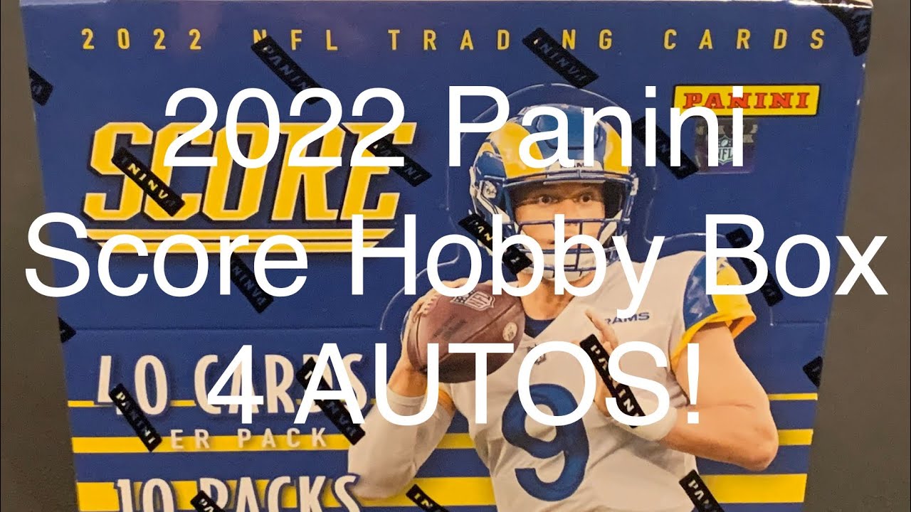 2022 Panini Score Football Hobby Box 4 Autos - YouTube