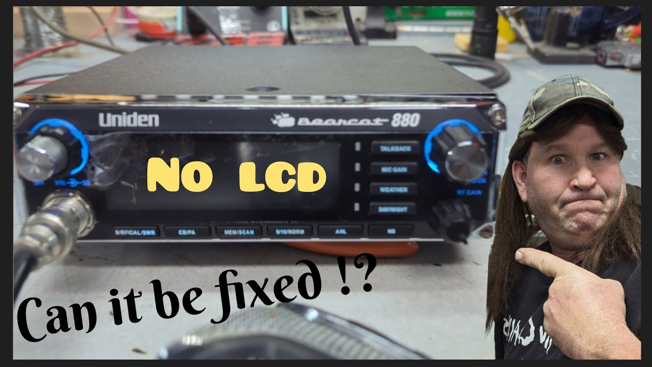 Uniden bearcat CB 880 LCD display repair #unidenelectronics #cbradio # ...