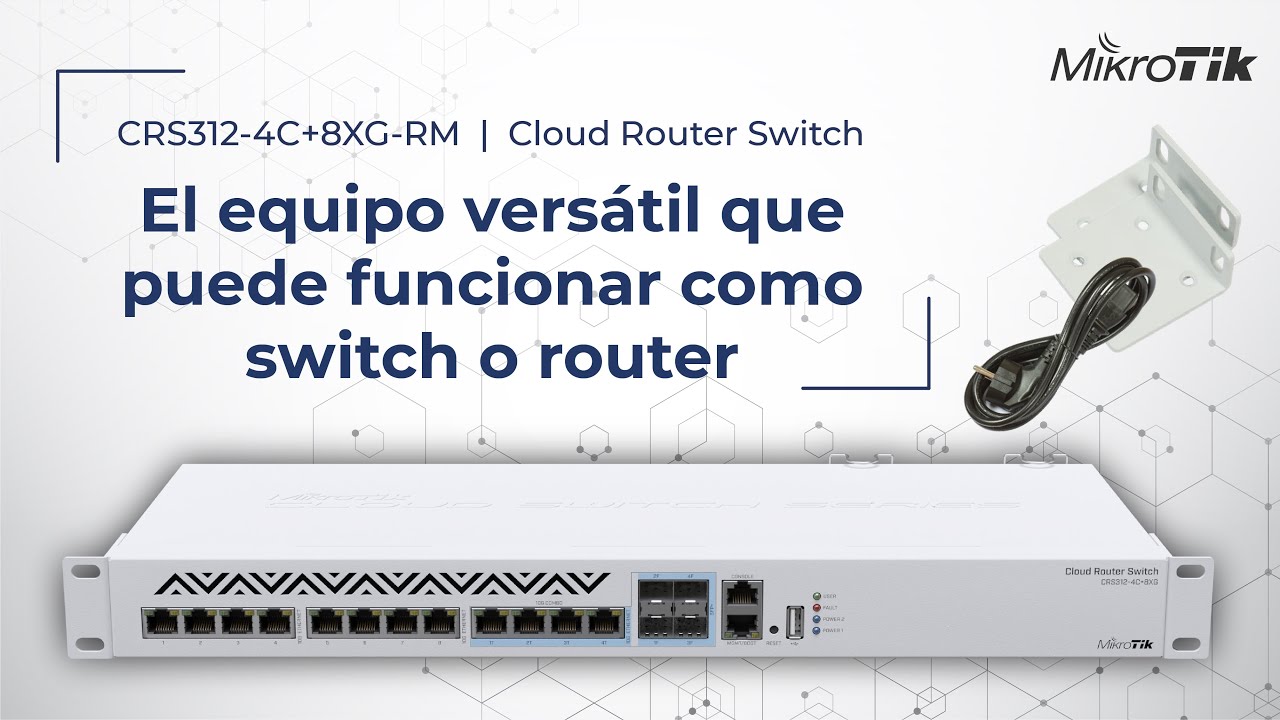 MikroTik | CRS312-4C+8XG-RM Cloud Router Switch | Equipo que funciona ...