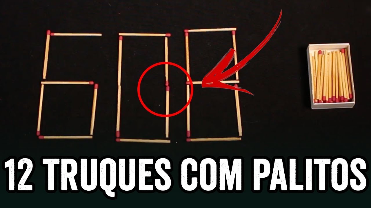 COMO FAZER TRUQUES COM PALITOS - YouTube