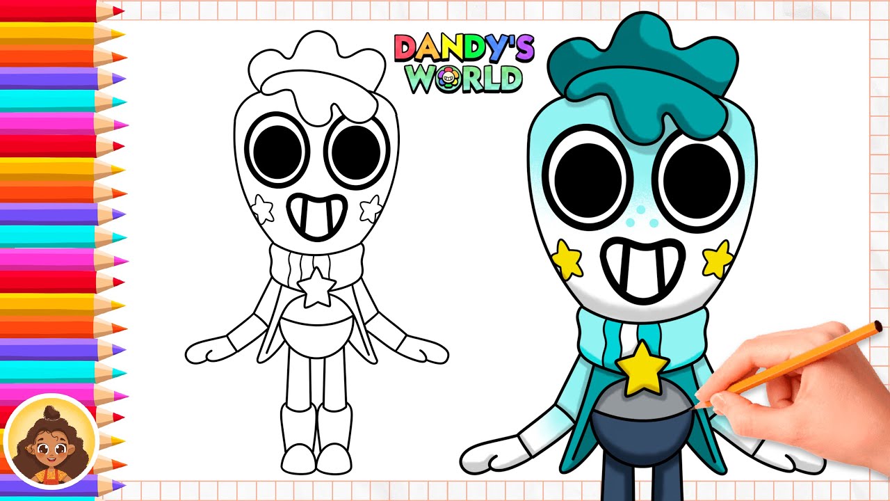 How to Draw Star-Time Sprout | from Dandy’s World - YouTube