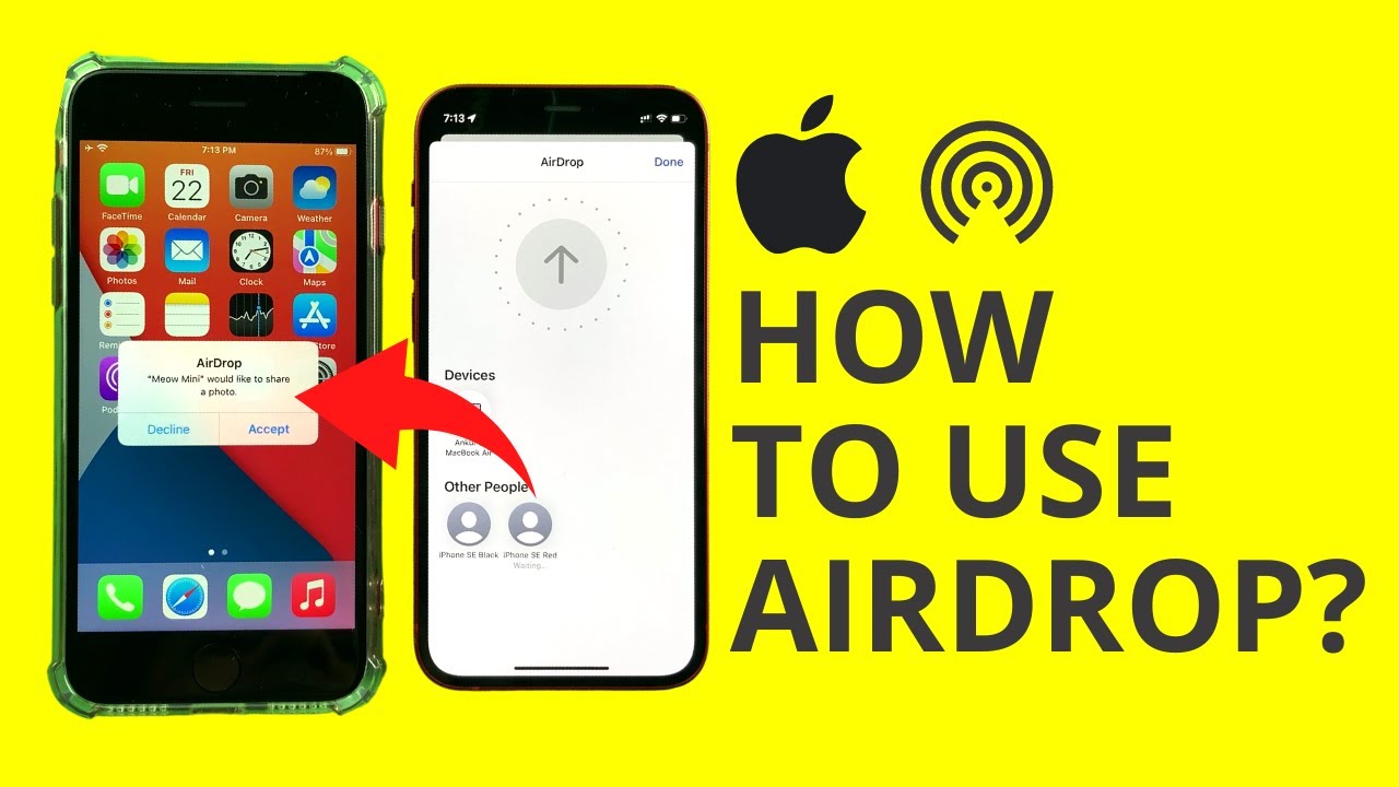 How to Use Airdrop on iPhone? | Use Airdrop to Send Photos, Videos and ...