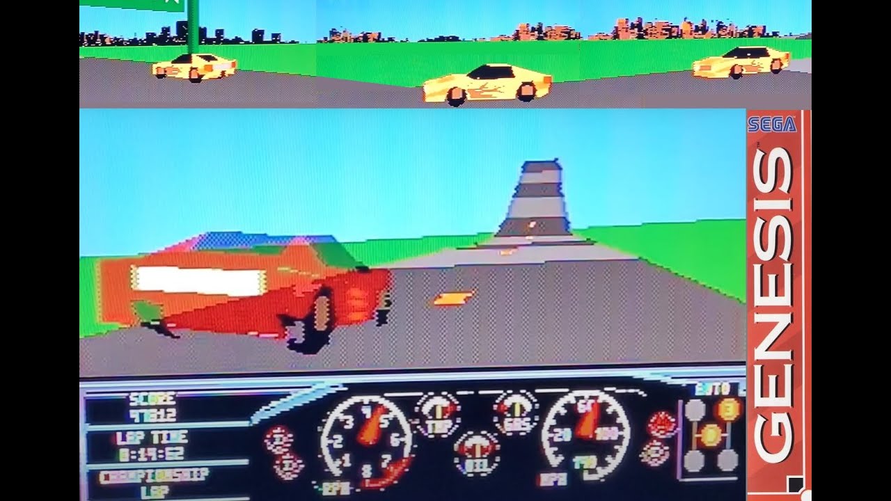 Super Stunt GHOST Ray vs Ray Race Drivin' Sega Genesis - YouTube