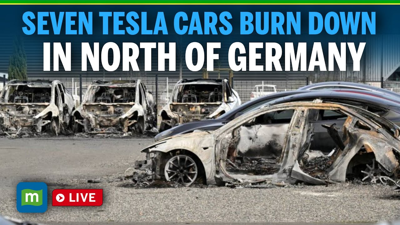 Live: SEVEN TESLA CARS BURN DOWN IN NORTH OF GERMANY | N18G - YouTube