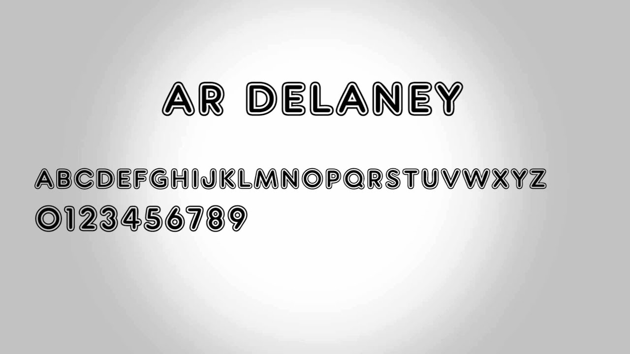 AR DELANEY Font - YouTube