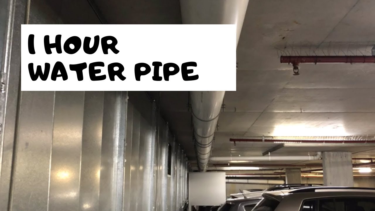 Relaxing water pipe 1 hour background white noise ambience study sleep ...