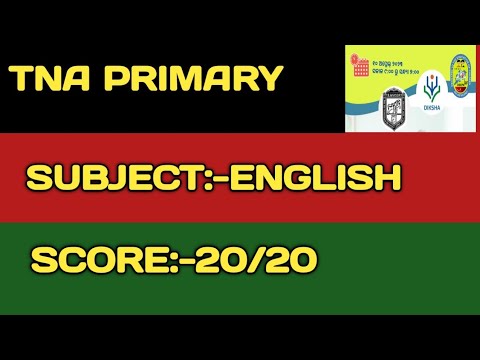 TNA PRIMARY/SUBJECT-ENGLISH/SCORE-20/20 STUDY SURU - YouTube