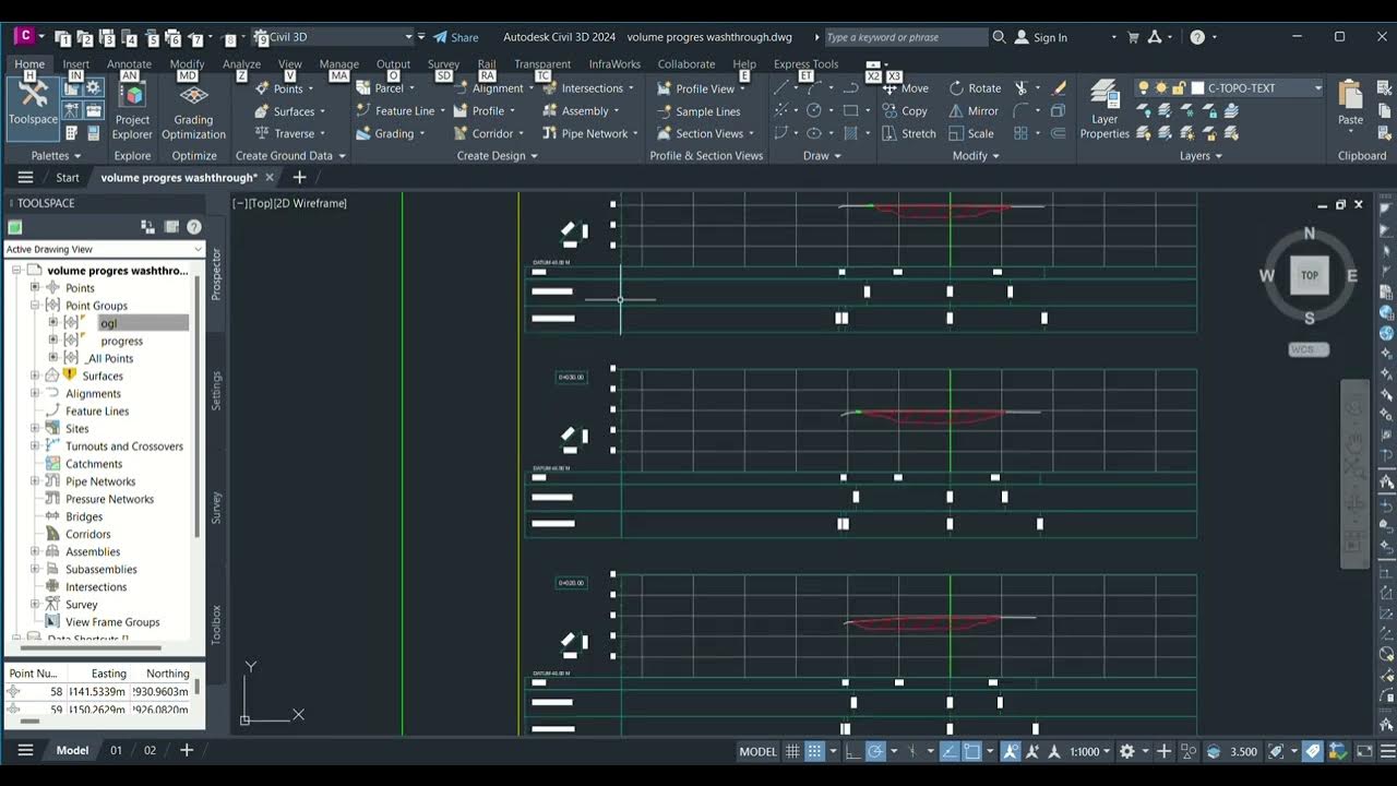 Template cut and fill autocad civil 3d - YouTube