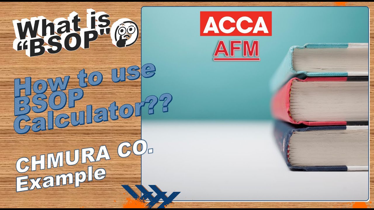 How to use BSOP (Black Scholes option pricing model) calculator in ACCA ...