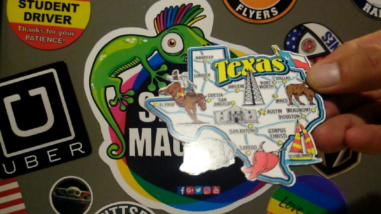 Texas magnet decal jumbo state map fridge Kitchen magnetics TX Magnets ...