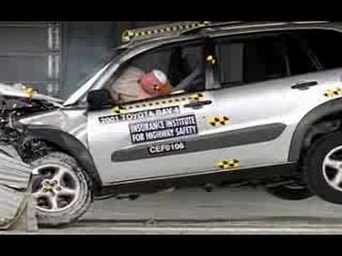 TOYOTA RAV 4 CRASH TEST - YouTube