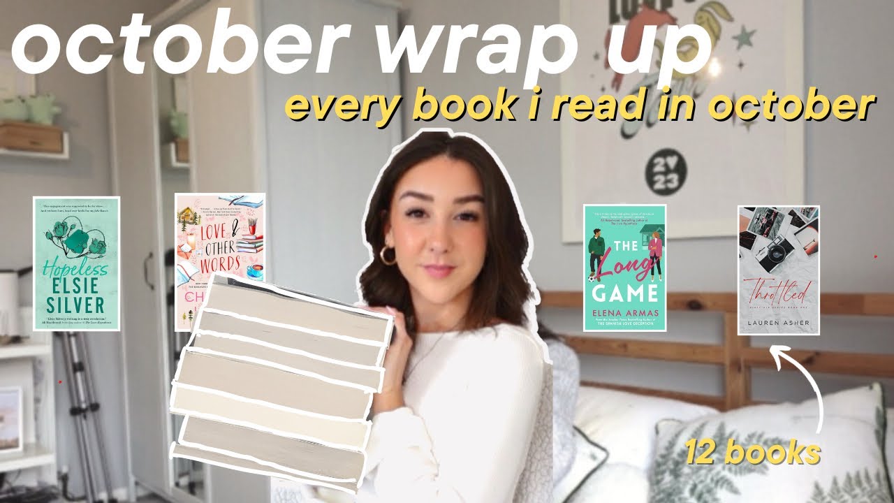 october wrap up all the books i read in october - YouTube