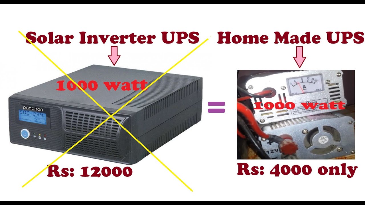 How to make a ups with a charger and inverter. - YouTube