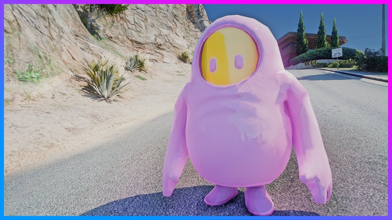 GTA V Mod Install: Fall Guy Ped - YouTube
