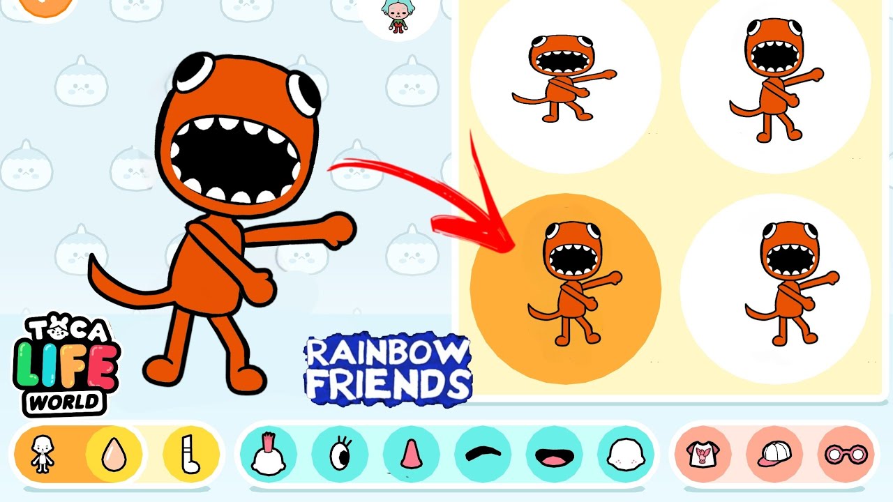 Rainbow Friends in Toca life world | Orange 🧡 Roblox - YouTube