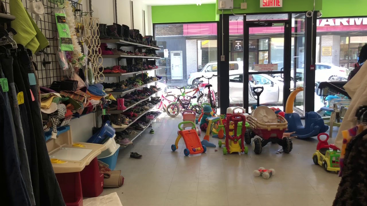 Second hand store in Montreal, Quebec, Canada - YouTube