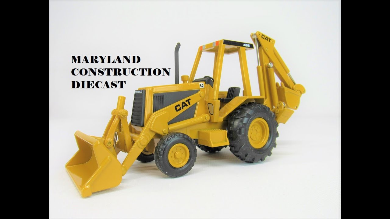 Caterpillar 416 Backhoe 1/32 Scale Diecast Model by Norscot - YouTube