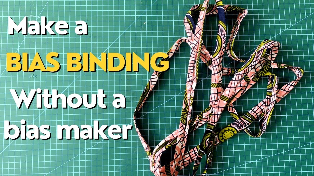 DIY continuous bias binding without a bias maker tutorial. - YouTube