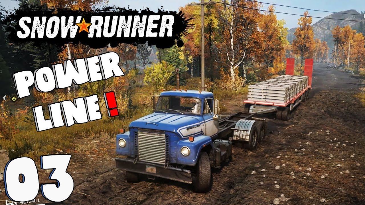 Snow Runner "Power Line" 03 Wt Akan22 - YouTube