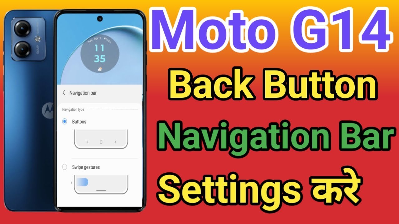 Moto G14 Navigation Button Change Settings Moto G14 Navigation Buttons ...