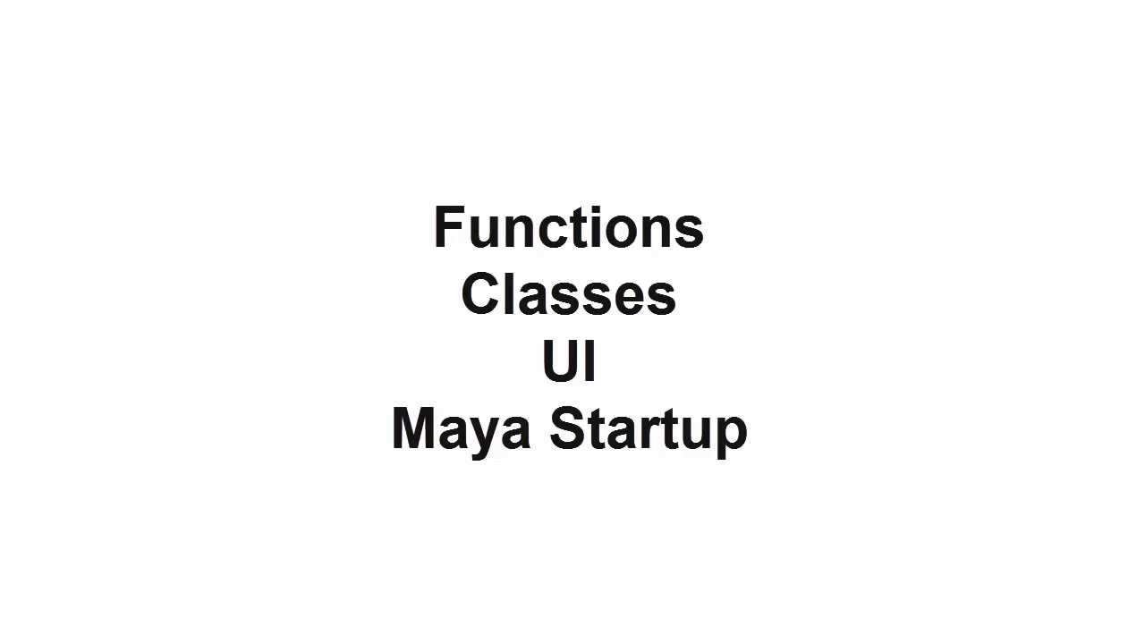 Rigging Dojo Maya Python 101 Course Preview - YouTube