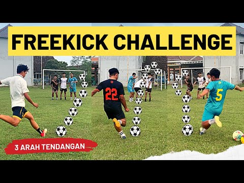 Free kick Football Challenge !!! Tendangan Bebas Power, Plesing dan Kaki Terlemah !