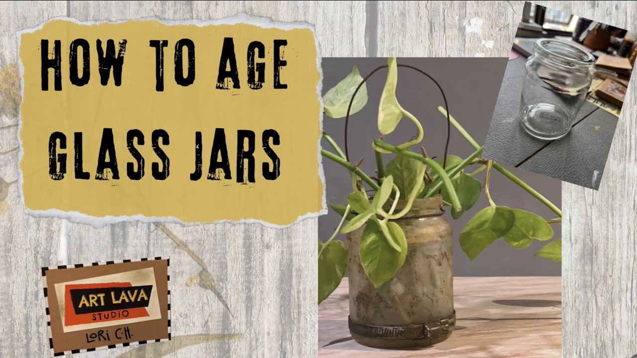 How to age glass jars - YouTube
