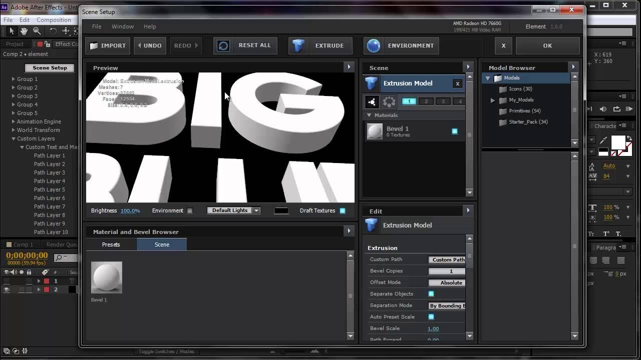 Element 3d text tutorial - YouTube