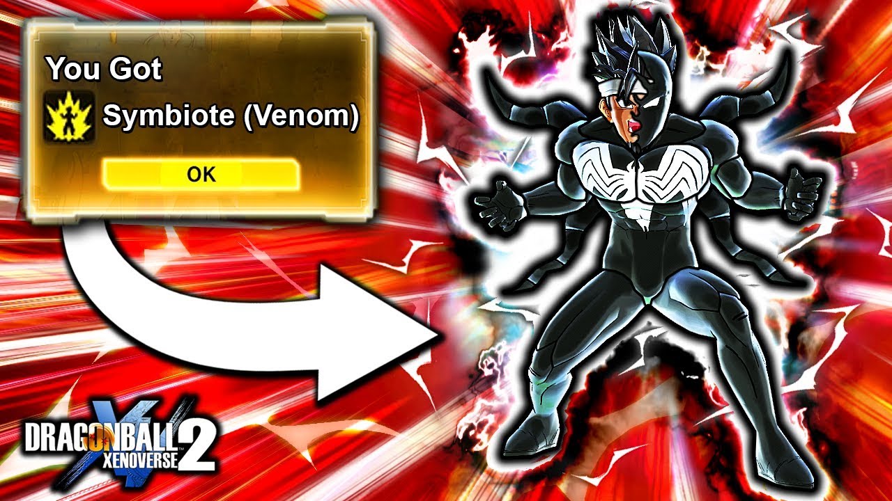 THIS NEW SKILL MAKES YOU VENOM! Dragon Ball Xenoverse 2 Symbiote CaC ...