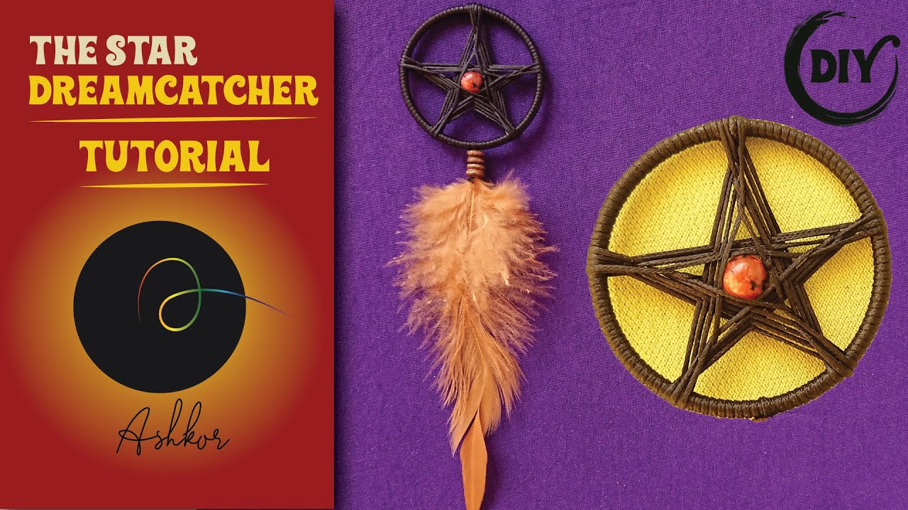 Black Star Dream Catcher | DIY DREAM CATCHER TUTORIAL | Making New ...