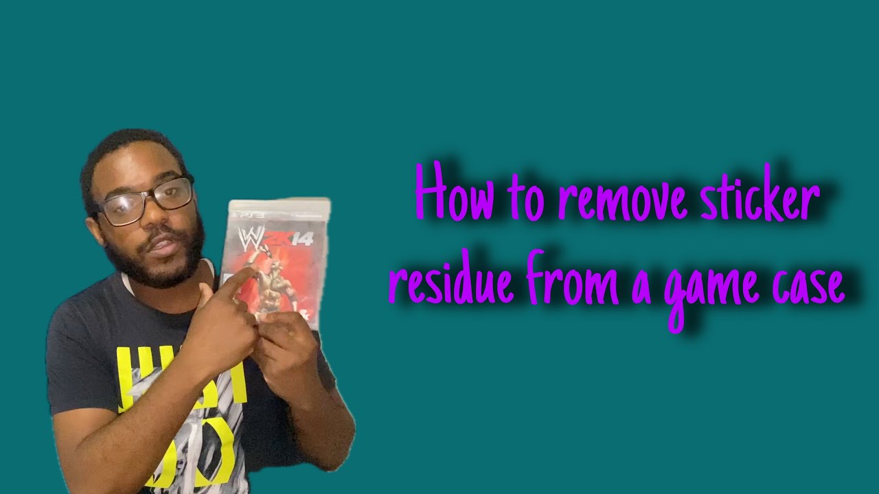 How to Remove Residue From Game Case - YouTube