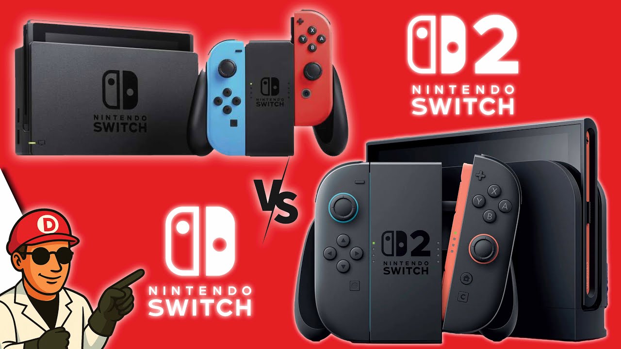 🎮 Nintendo Switch 2 vs Switch 1 – Full Visual Comparison & Unboxing ...