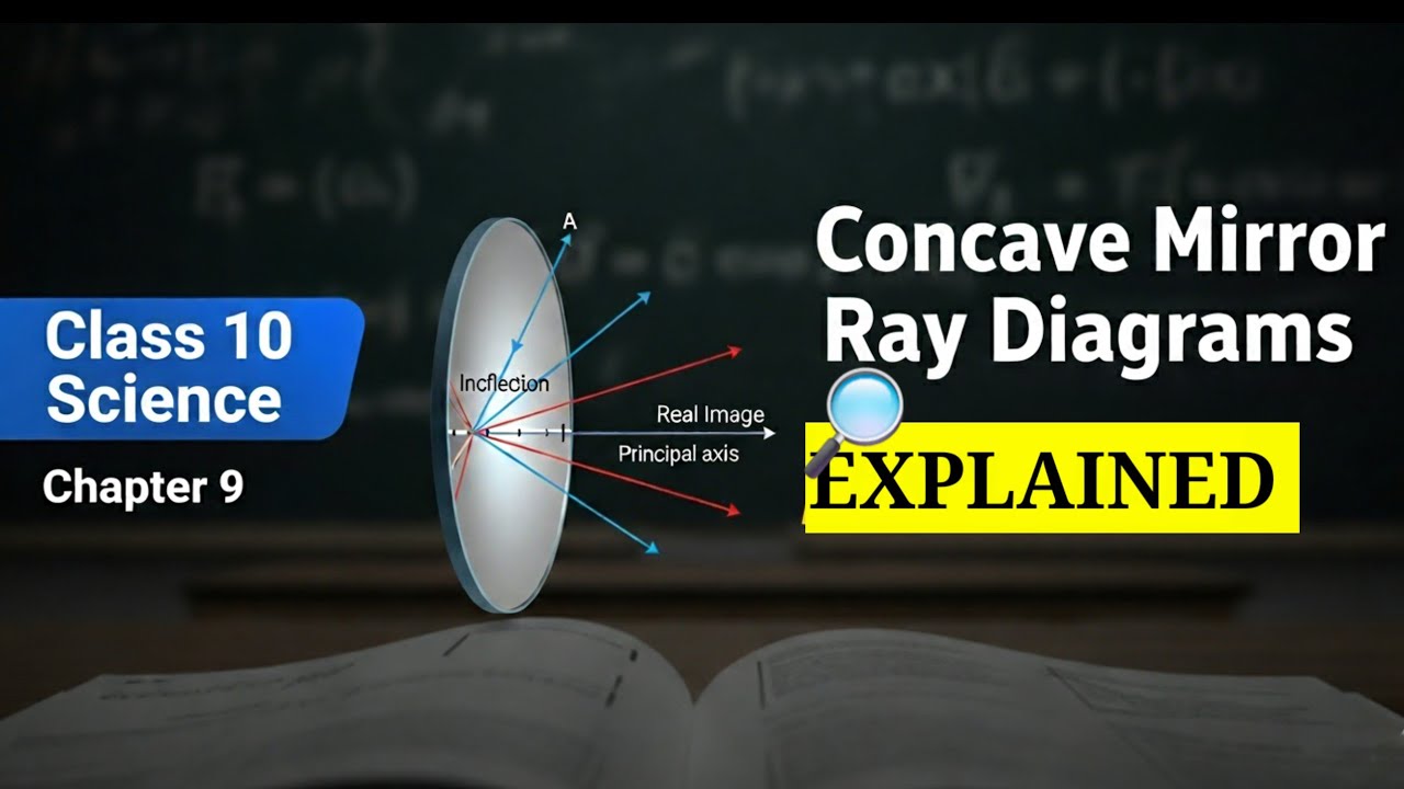 Concave Mirror Ray Diagrams in 1 Shot! | Class 10 Science 2025 | Super ...